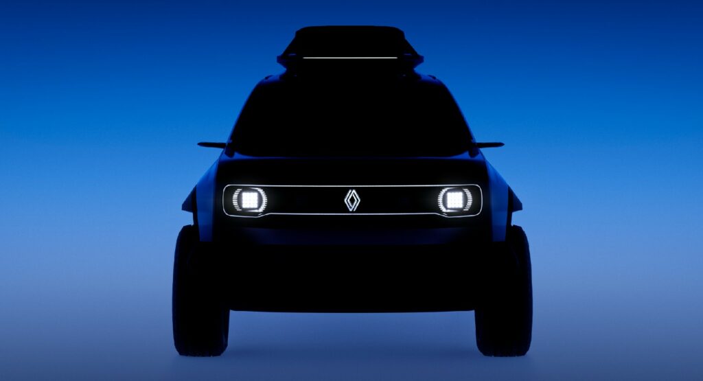 Renault 4-Inspired Electric Crossover Concept Teased Prior To Paris ...