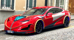 This Tesla Model S Owner Is Either A Huge Fan Of Iron Man Or The ...
