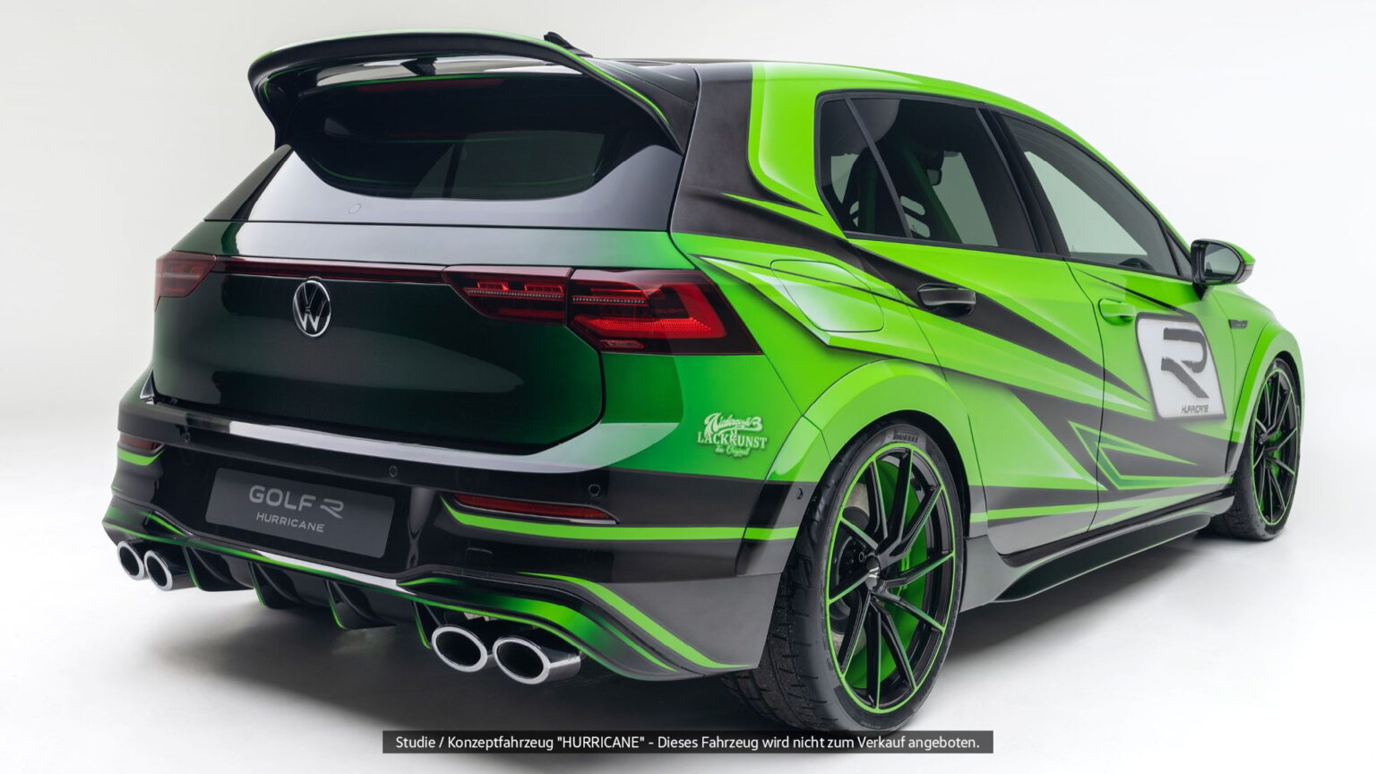 VW Golf R Hurricane Tuned By Apprentices Has Custom Livery, Wide ...