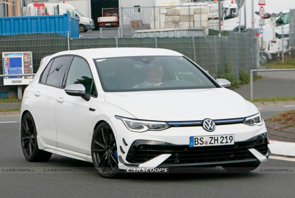 Mysterious VW Golf R Spotted With Canards, Is A High-Performance ...