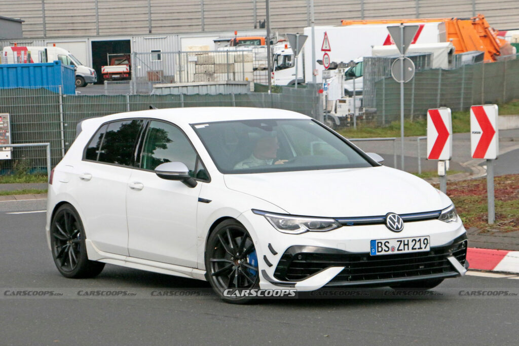 Mysterious VW Golf R Spotted With Canards, Is A High-Performance ...