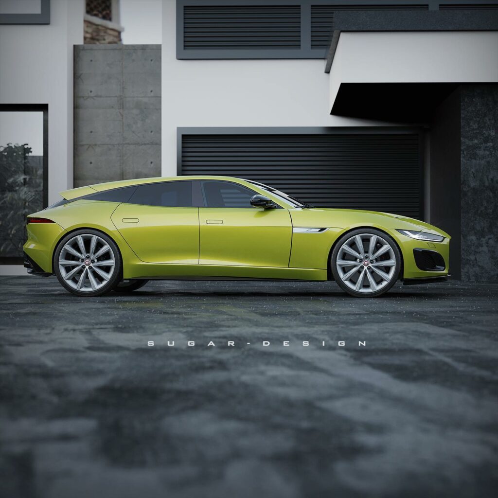 Unofficial Jaguar F-Type Four-Door Coupe Looks… Pretty Good, Actually ...
