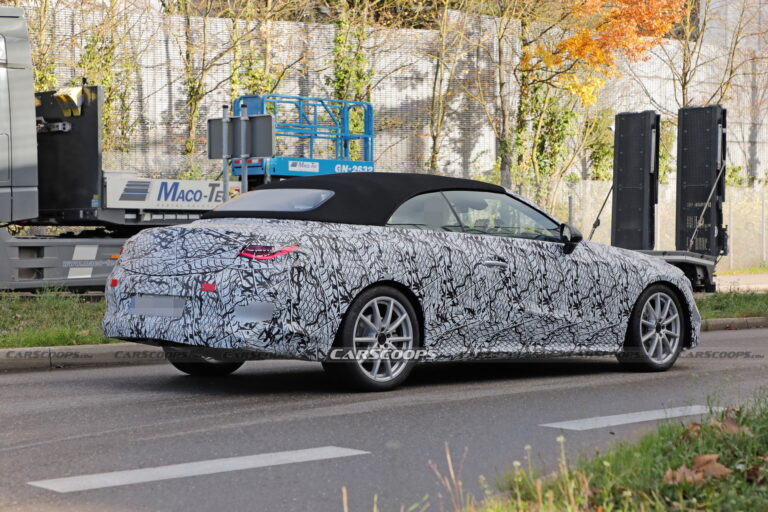 2023 Mercedes CLE Convertible Sheds A Little Cammo In Latest Test Run ...