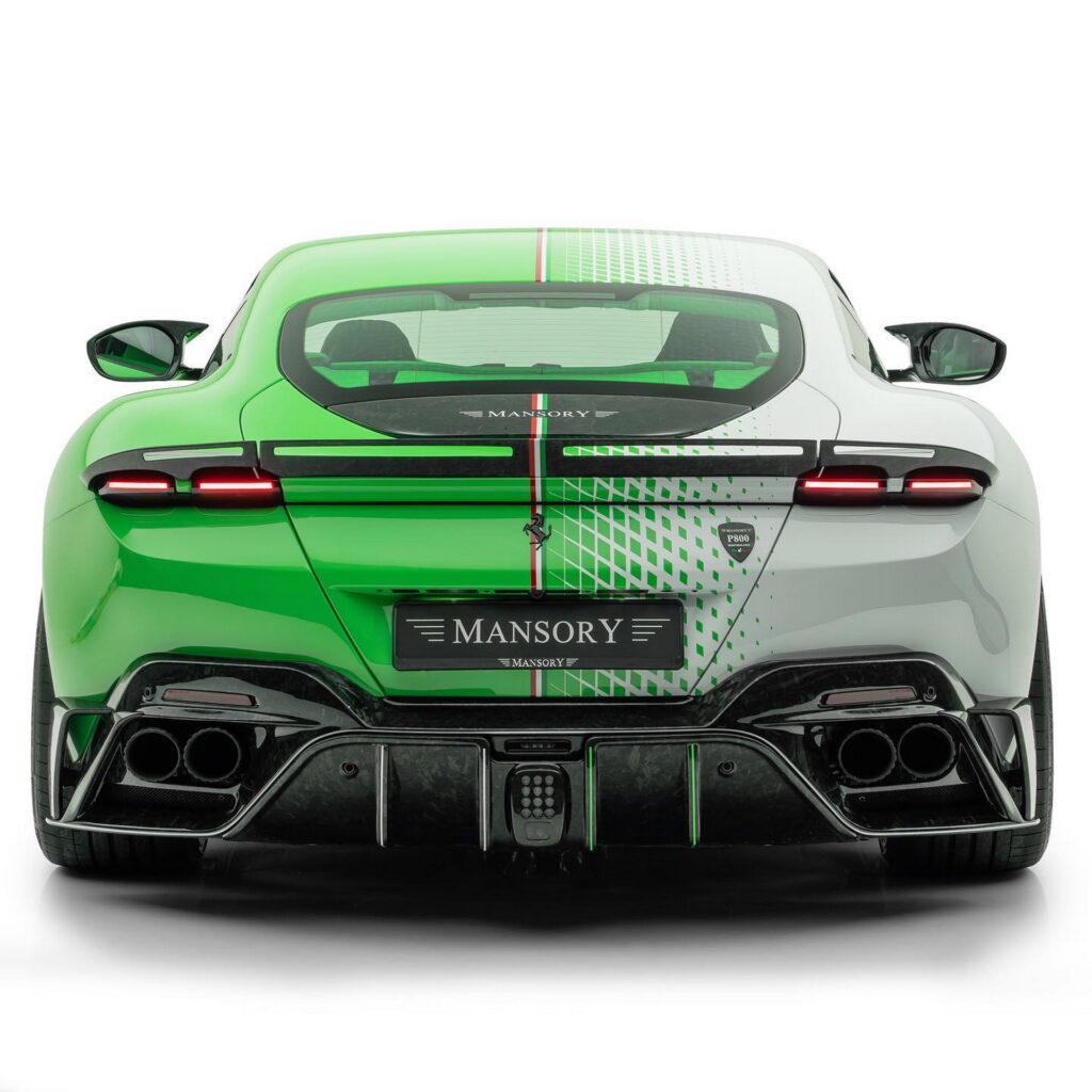 Mansory Tempesta Verde Is A Half-Green Half-White Ferrari Roma | Carscoops