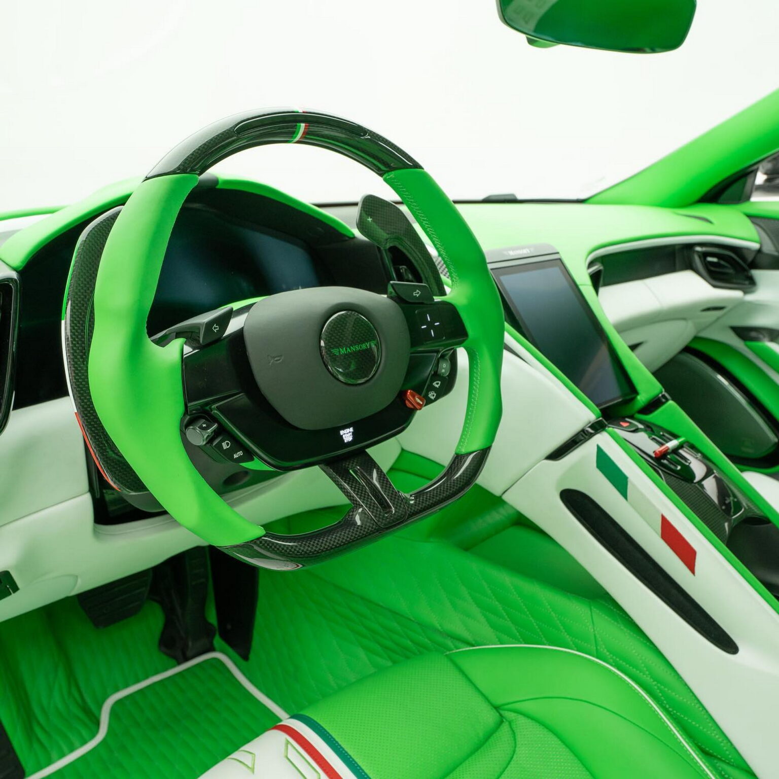 Mansory Tempesta Verde Is A Half-Green Half-White Ferrari Roma | Carscoops