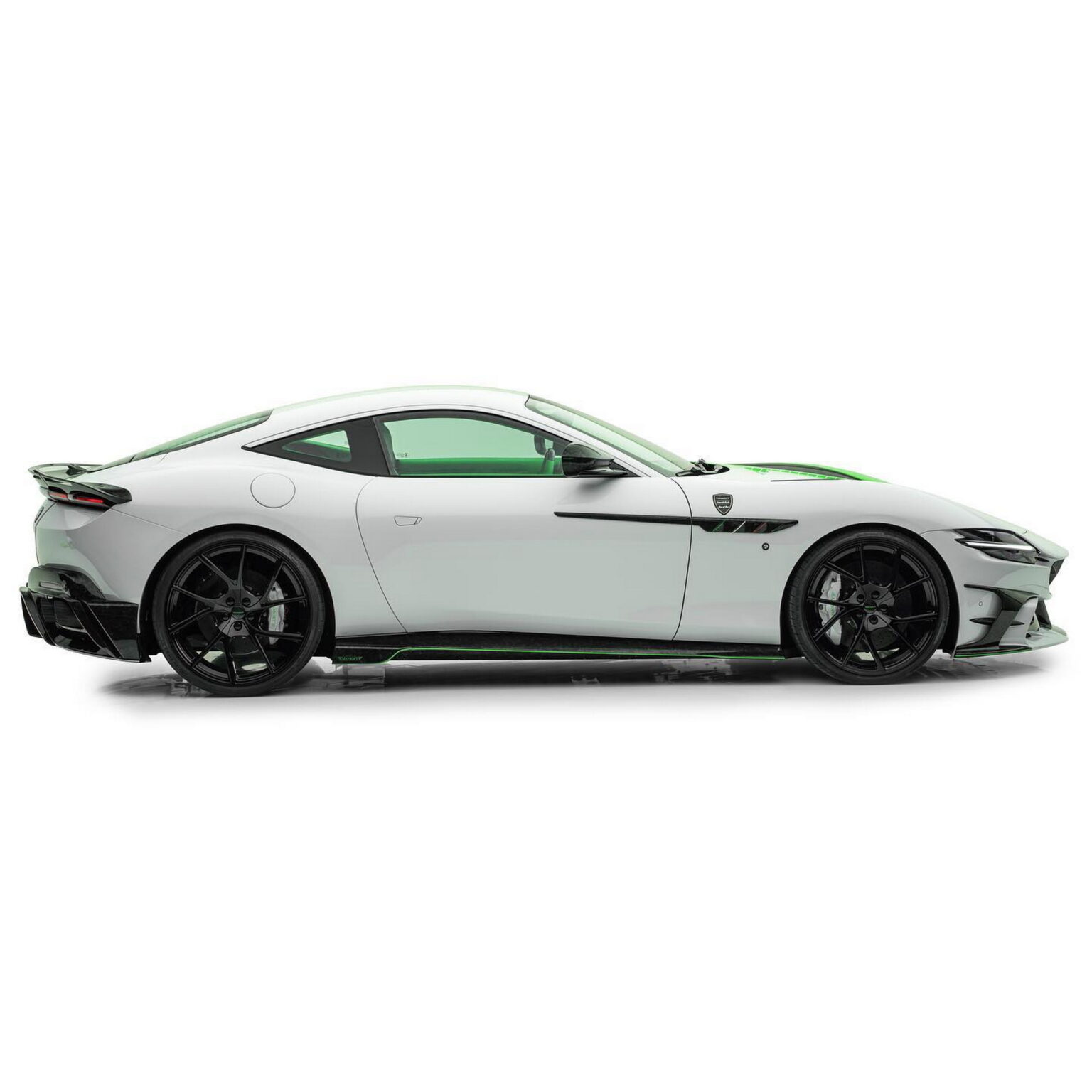 Mansory Tempesta Verde Is A Half-Green Half-White Ferrari Roma | Carscoops