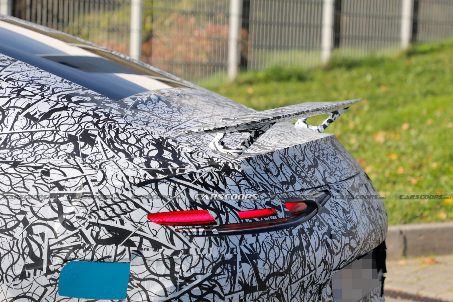 2024 Mercedes-AMG GT Spied With A Fixed Rear Wing | Carscoops