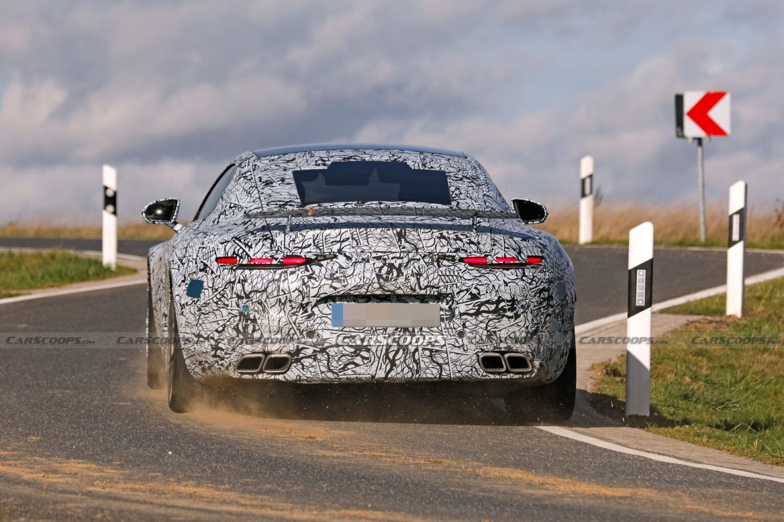 2024 Mercedes-AMG GT Spied With A Fixed Rear Wing | Carscoops