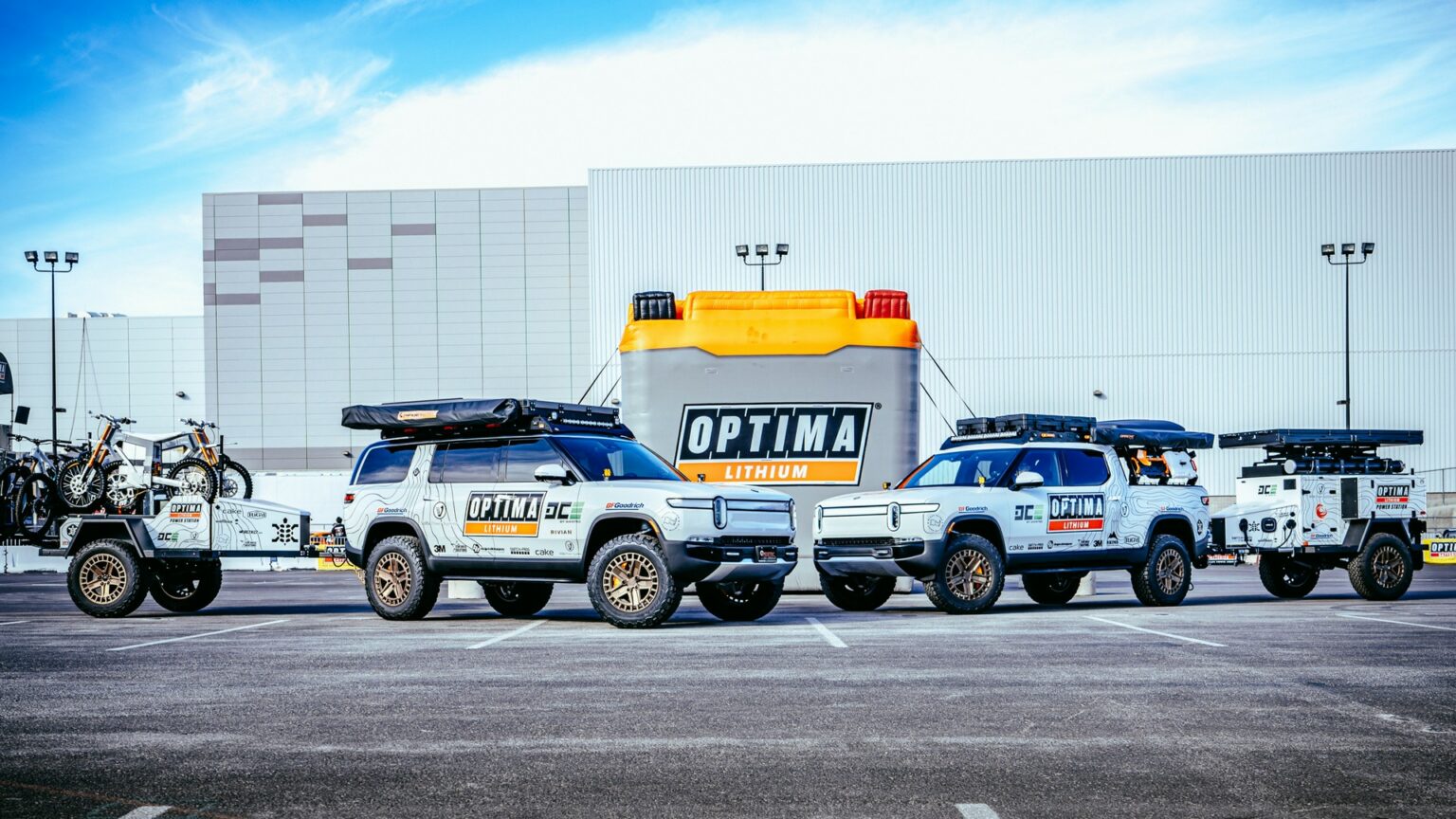 Optima’s Overlanding Rivian R1T And R1S Come With Trailers That ...