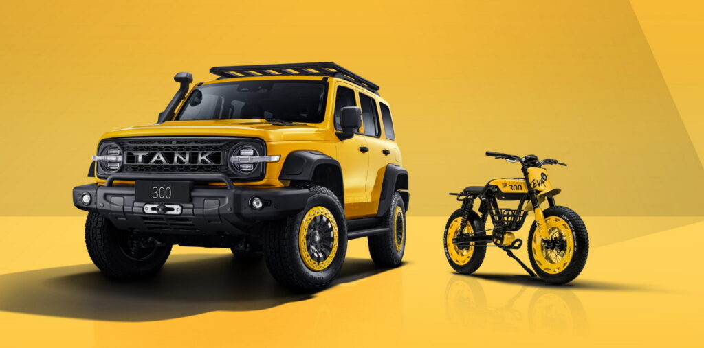 Tank 300 Frontier Edition Tastefully Combined With An Off-Road E-Bike ...