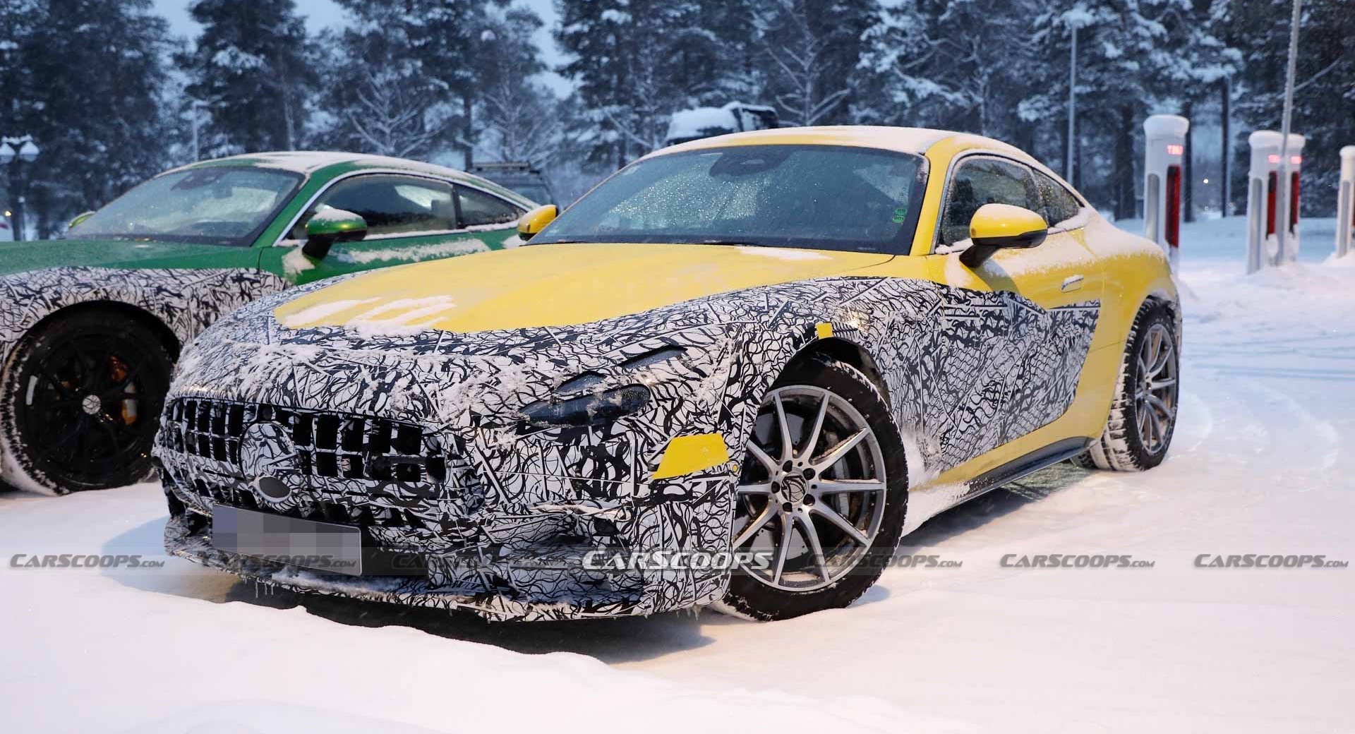 2024 Mercedes-AMG GT Spied With Flush Handles And Possible Rear Seats ...
