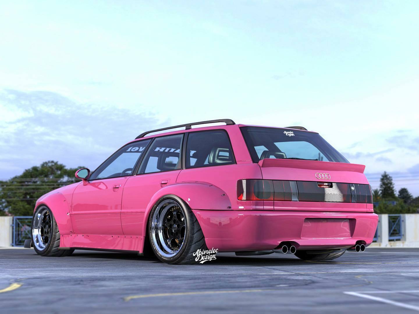 Audi RS2 Gets A Fictional Over-The-Top Widebody Makeover | Carscoops