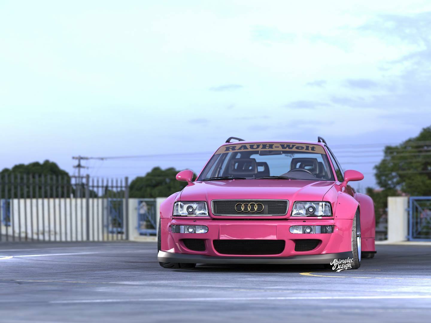 Audi RS2 Gets A Fictional Over-The-Top Widebody Makeover | Carscoops