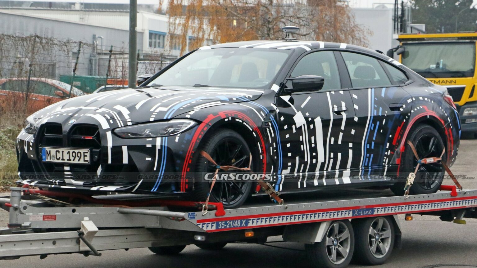 BMW M EV Prototype Blends i4 And M4 Looks With A Quad Motor Setup ...