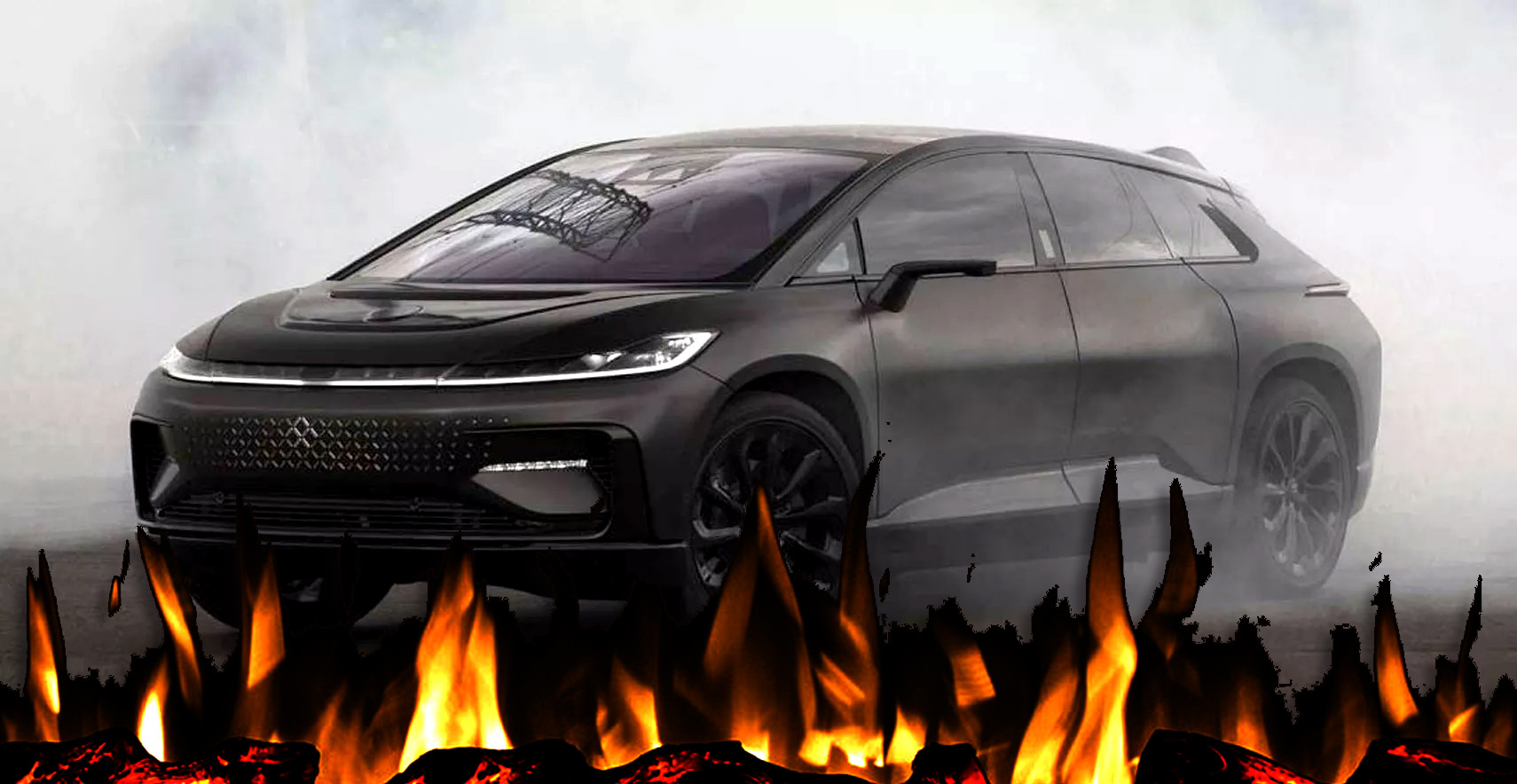 Faraday Future FF 91 Prototype Burnt To The Ground Two Weeks Before CEO ...