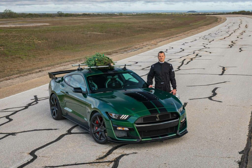 Holidays Are Coming In Hot With 1,000-HP Hennessey Mustang’s Christmas ...