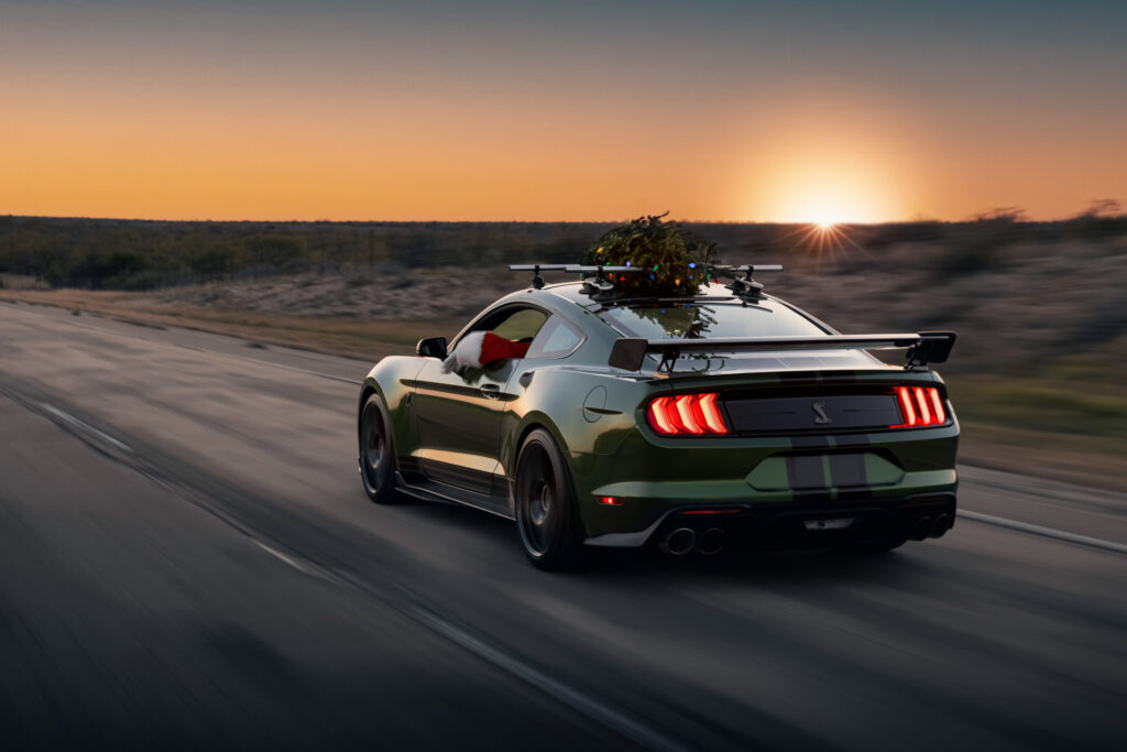 Holidays Are Coming In Hot With 1,000-HP Hennessey Mustang’s Christmas ...