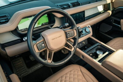 Land Rover Defender Looks Retrotastic With Rock Dust Wheels By Heritage ...