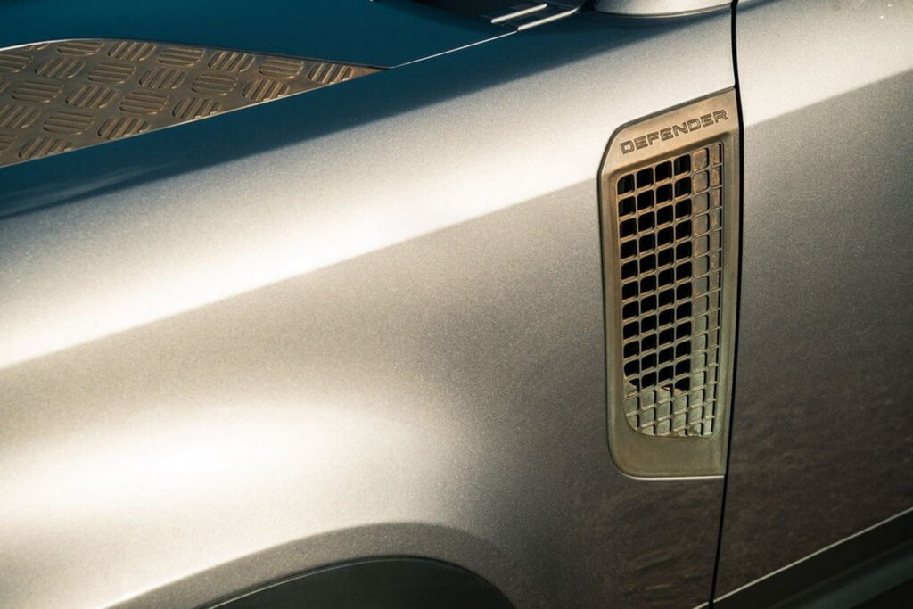 Land Rover Defender Looks Retrotastic With Rock Dust Wheels By Heritage ...