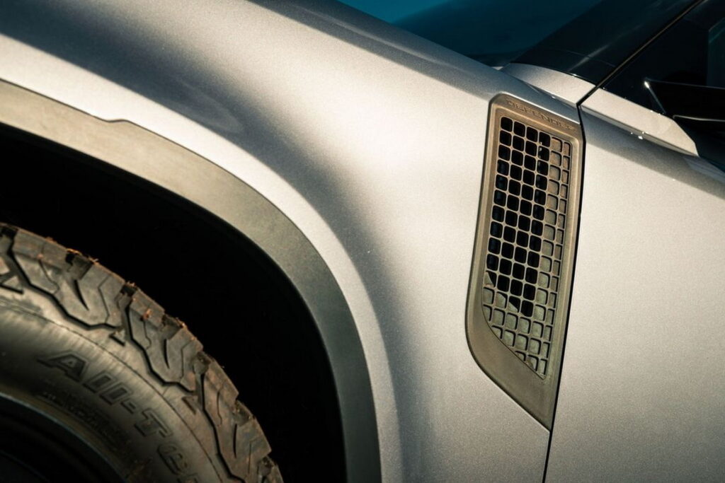 Land Rover Defender Looks Retrotastic With Rock Dust Wheels By Heritage ...