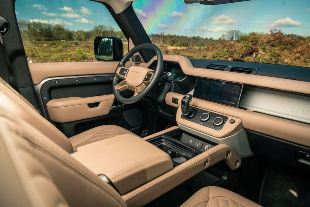 Land Rover Defender Looks Retrotastic With Rock Dust Wheels By Heritage ...