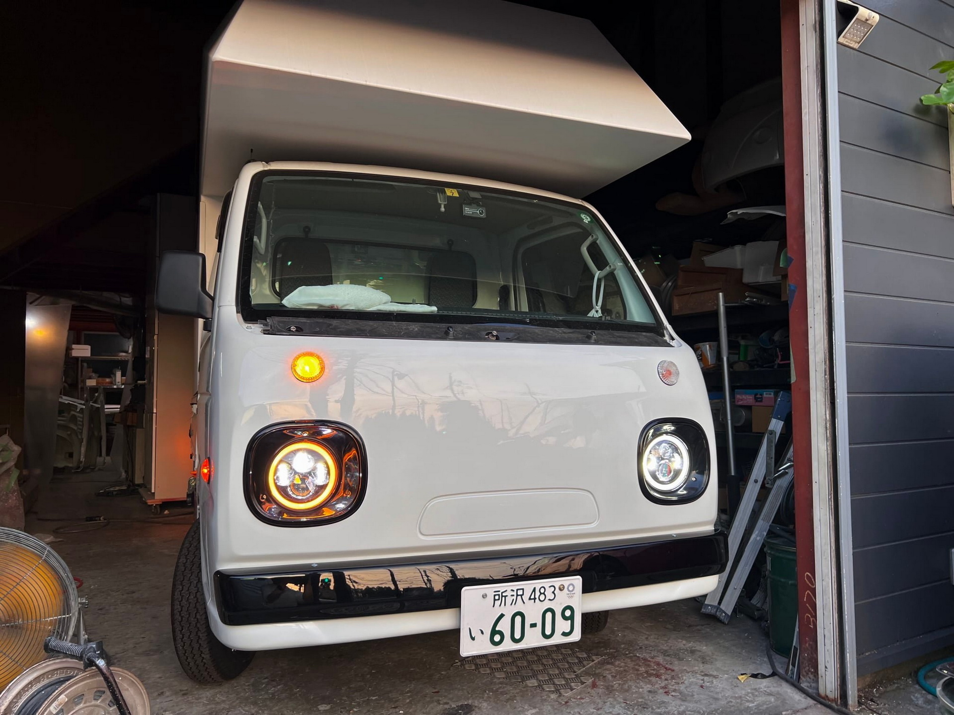 Japanese Tuner Gives A Retro Mazda Face To The Suzuki Carry | Carscoops