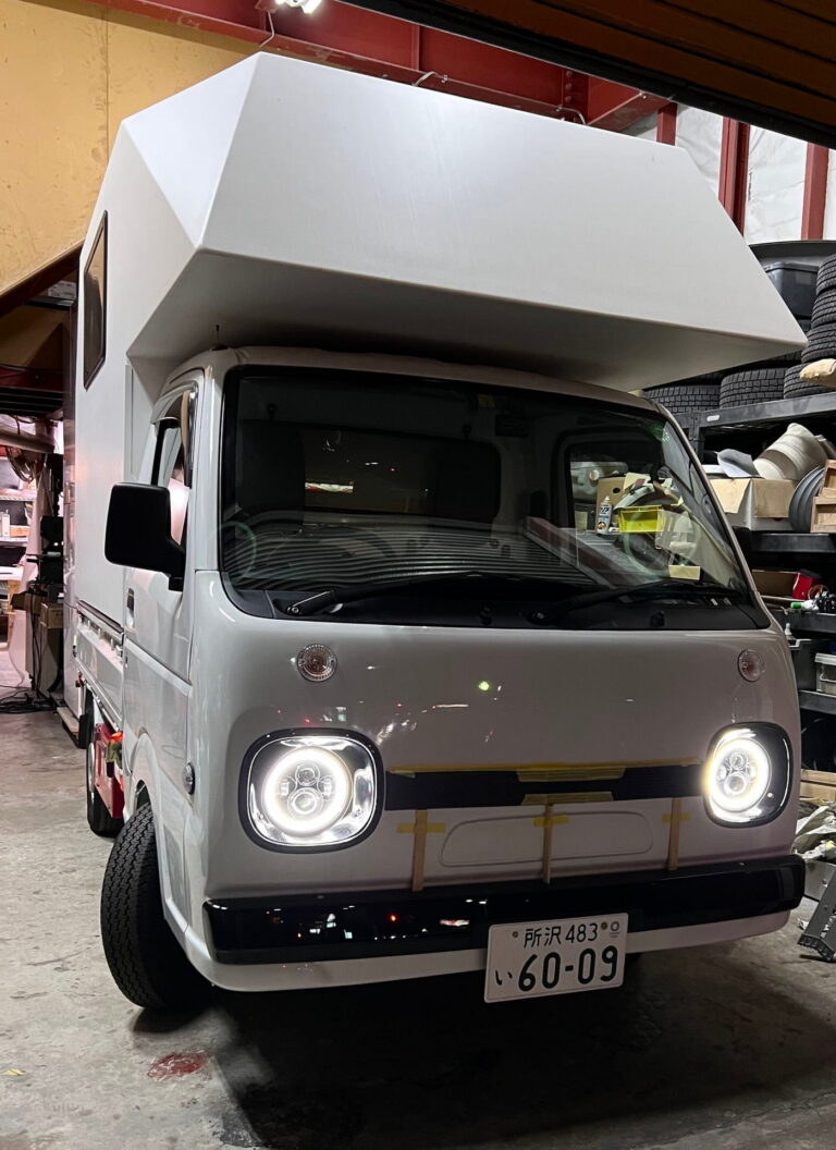 Japanese Tuner Gives A Retro Mazda Face To The Suzuki Carry | Carscoops