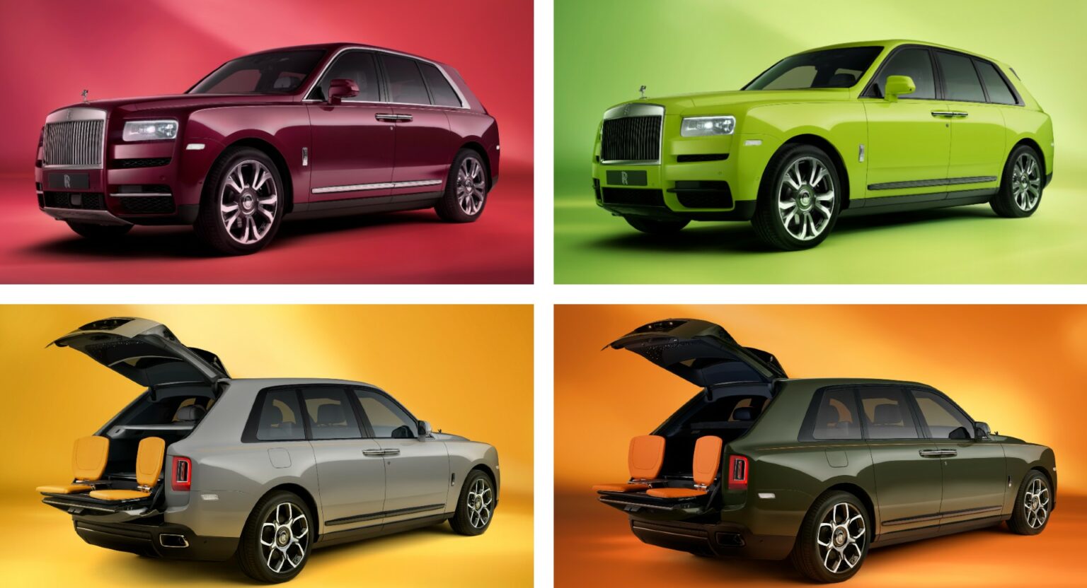 Rolls-Royce Gets Colorful With New Bespoke Cullinan SUVs Inspired By ...