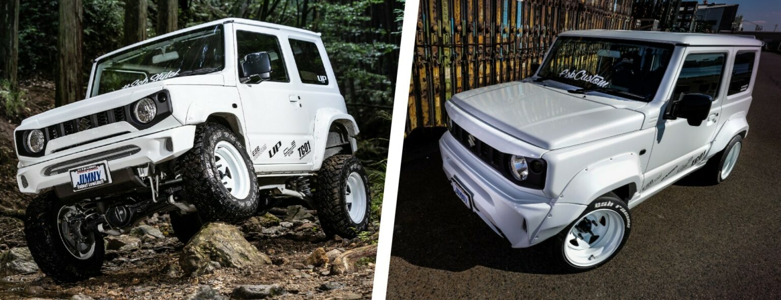 Japanese Tuner ESB Will Either Lift Or Slam Your Widebody Suzuki Jimny ...