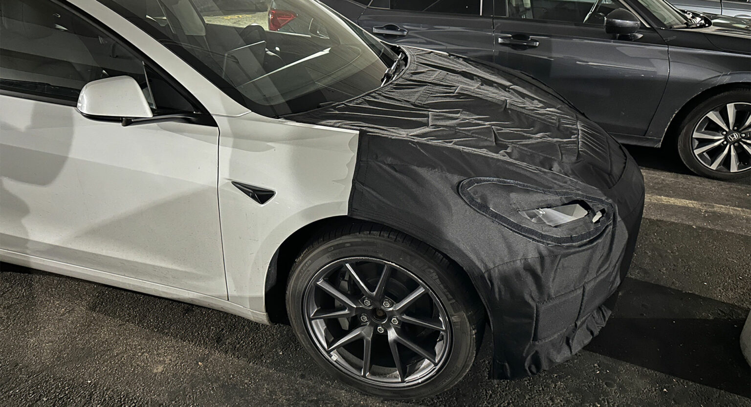 Facelifted 2024 Tesla Model 3 Spied Testing On The Streets Of ...