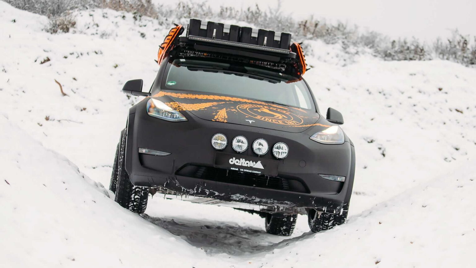 German Tuner Gives The Tesla Model Y A Neat Off-Road Makeover | Carscoops