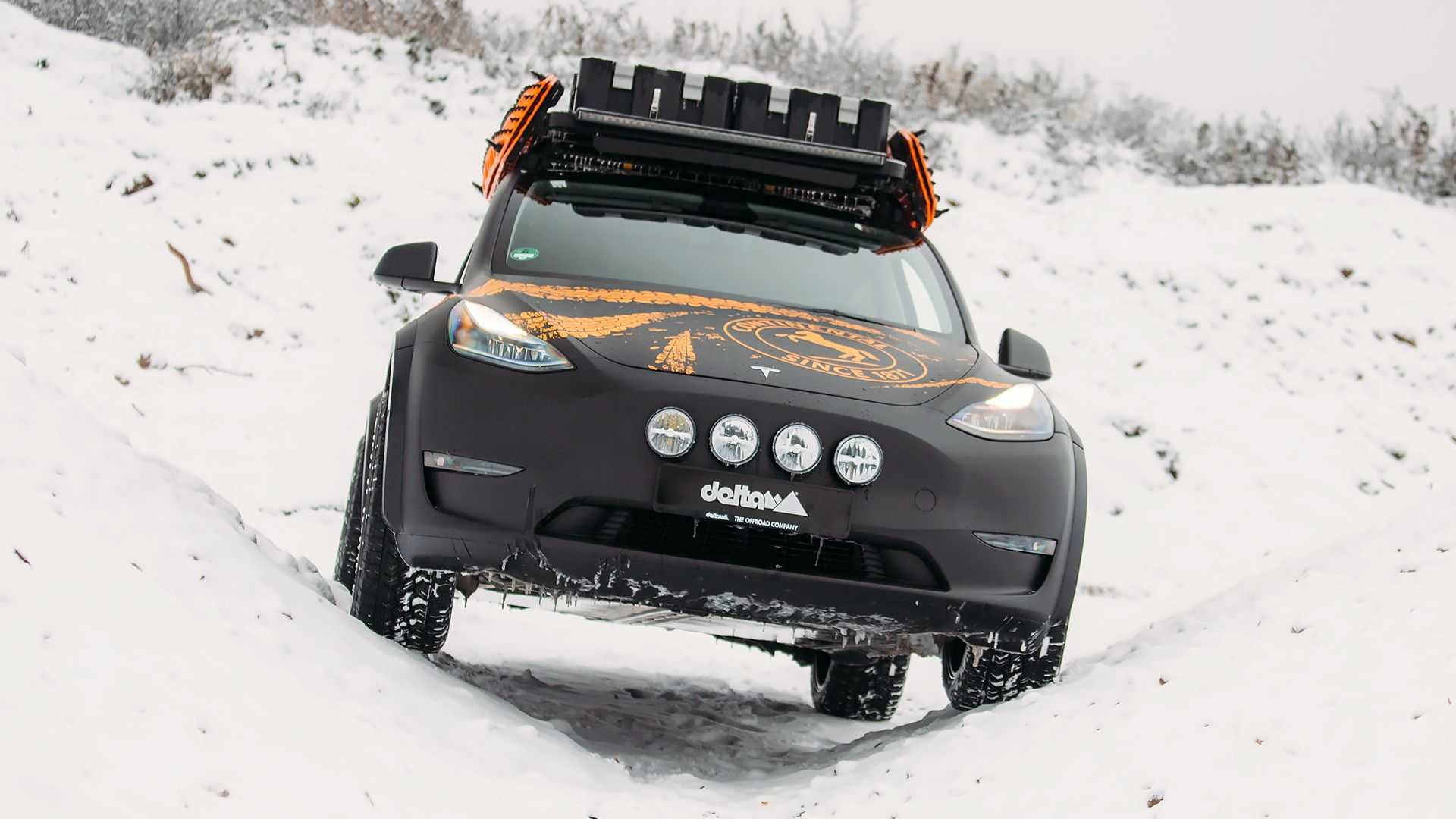 German Tuner Gives The Tesla Model Y A Neat Off-Road Makeover | Carscoops