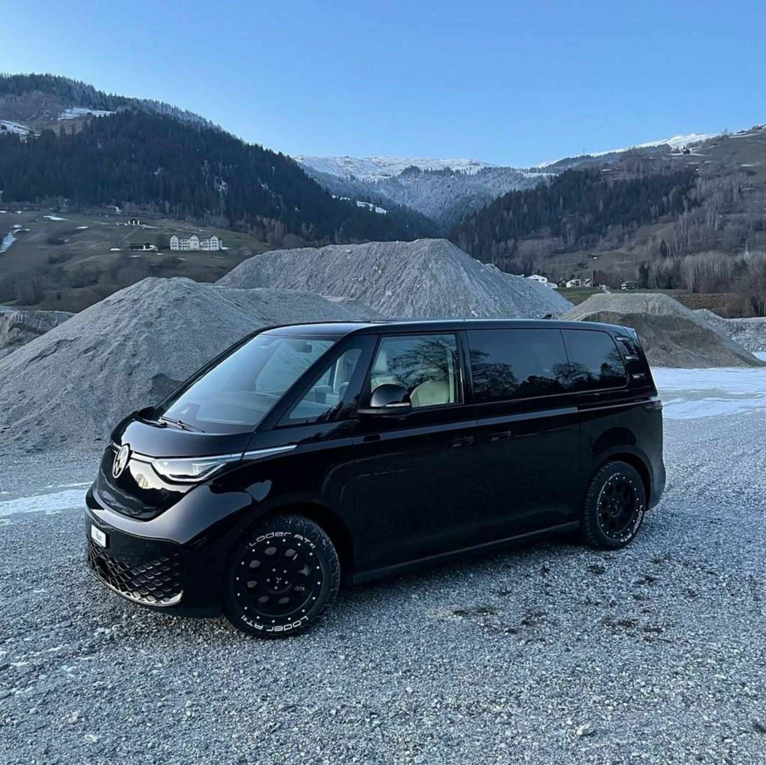 Blacked Out VW ID. Buzz Looks The Part With Off-Road Wheels | Carscoops