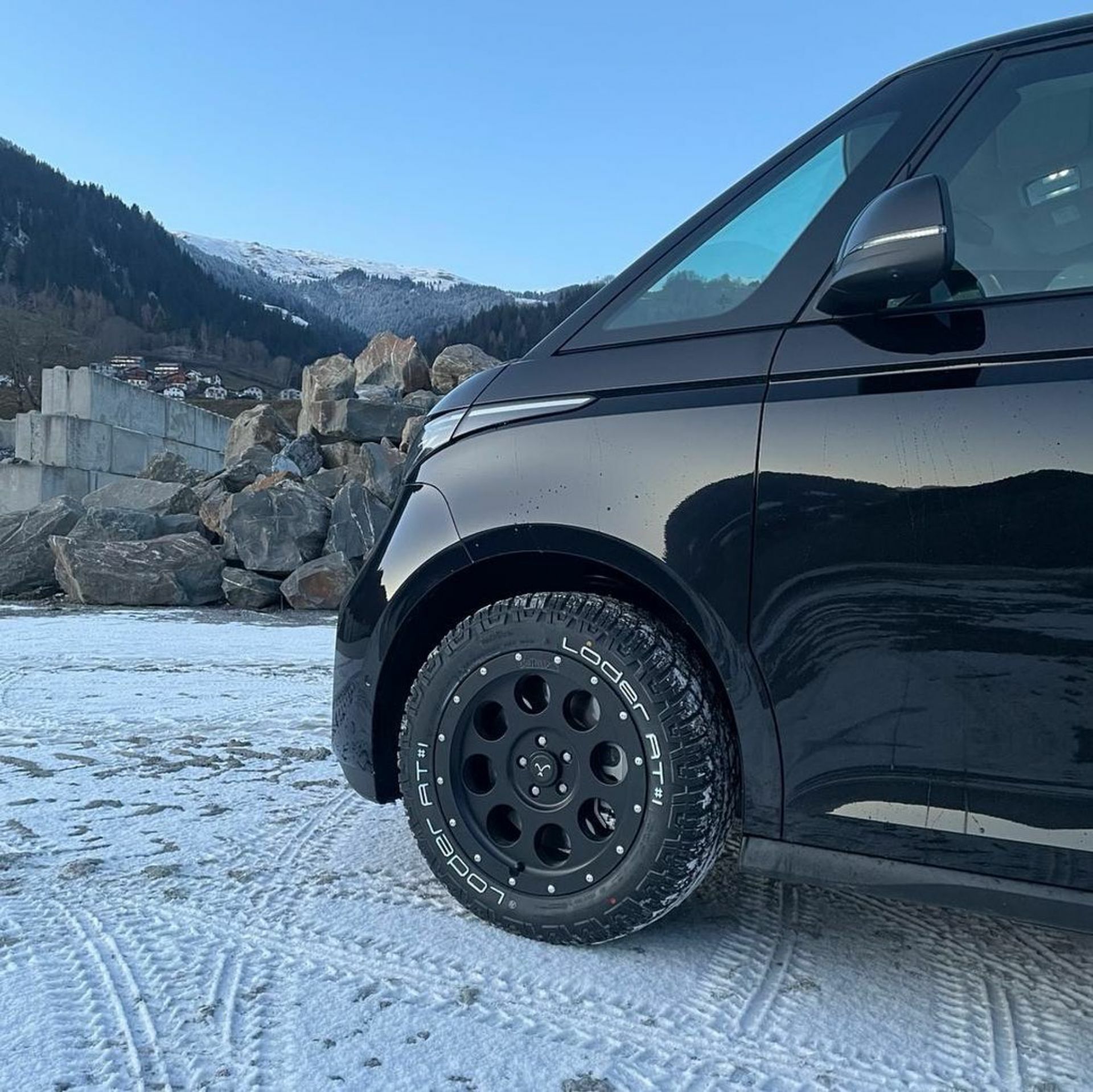 Blacked Out VW ID. Buzz Looks The Part With Off-Road Wheels | Carscoops