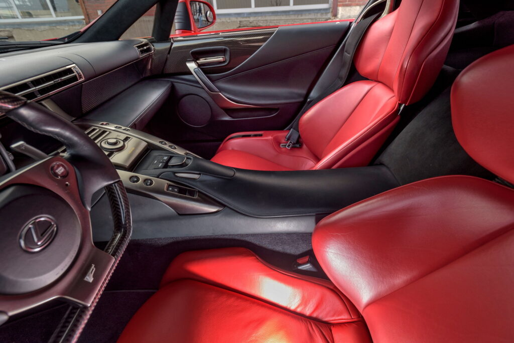 Low Mileage, Red-On-Red Lexus LFA Has A Unique Spec And Can Now Be ...