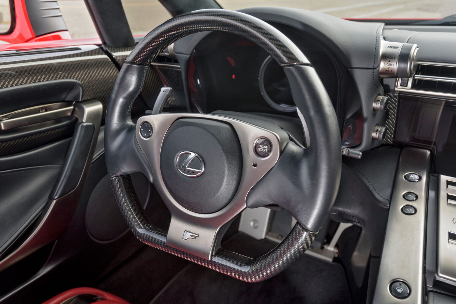 Low Mileage, Red-On-Red Lexus LFA Has A Unique Spec And Can Now Be ...