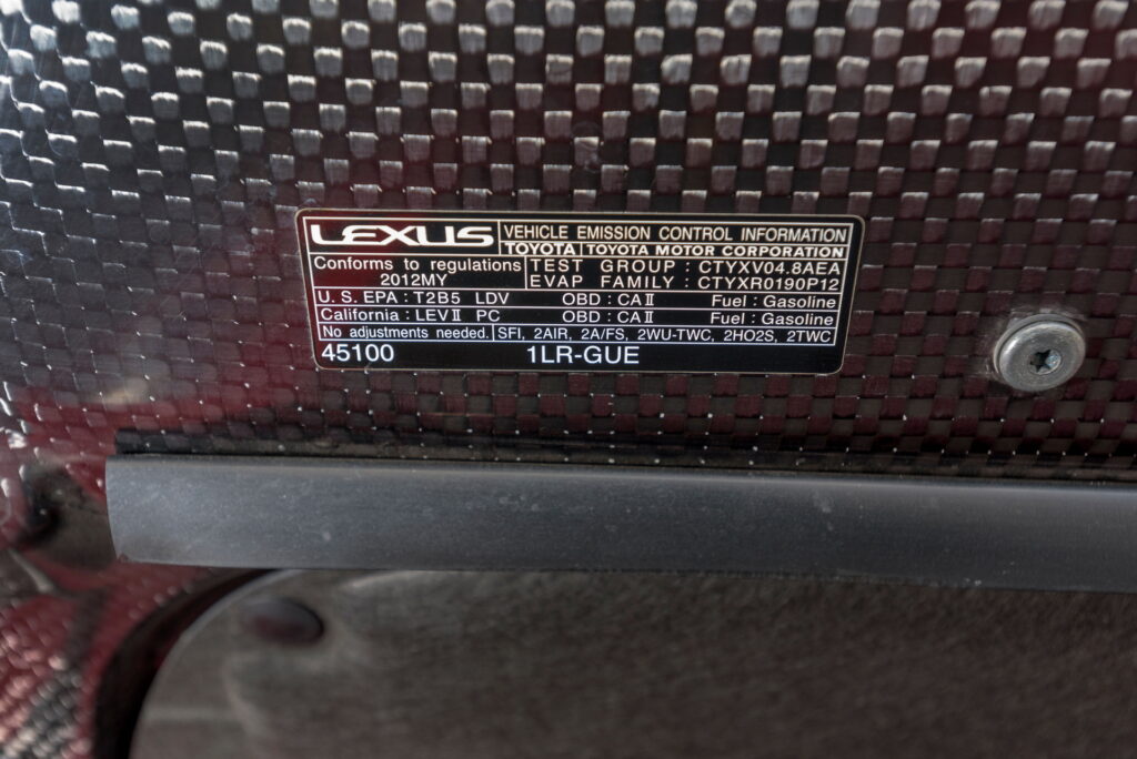 Low Mileage, Red-On-Red Lexus LFA Has A Unique Spec And Can Now Be ...