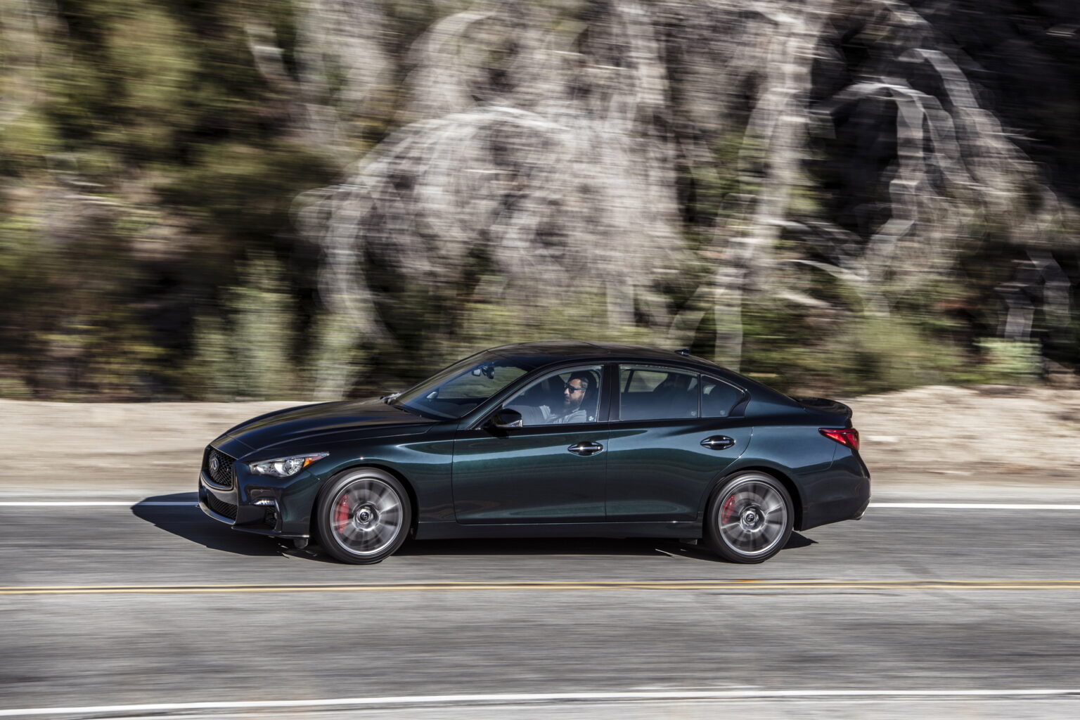 Infiniti Debuts Color-Shifting Black Opal Paint On 2023 Q50 Red Sport ...