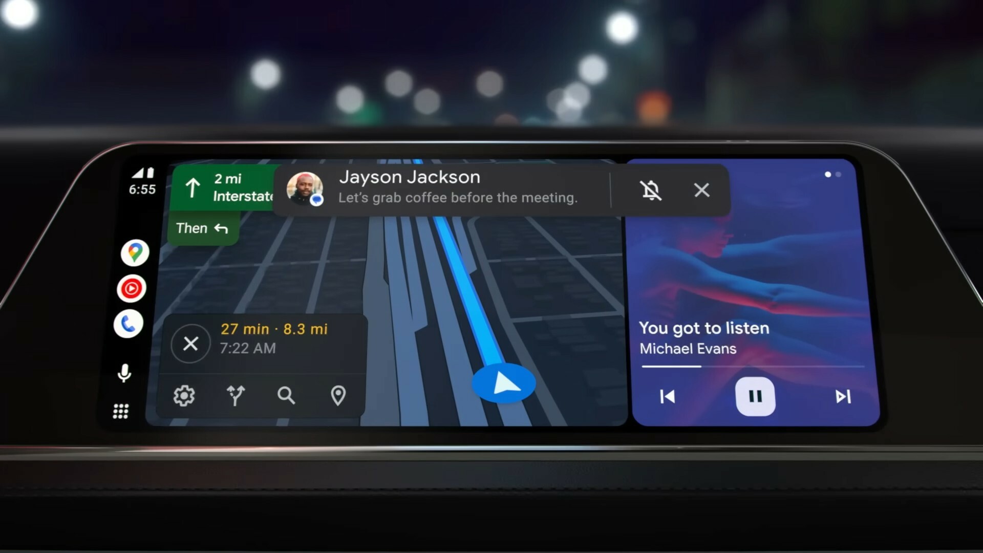 Android Auto Gets Updated Look, New Shortcuts And Seekable Media Bar ...