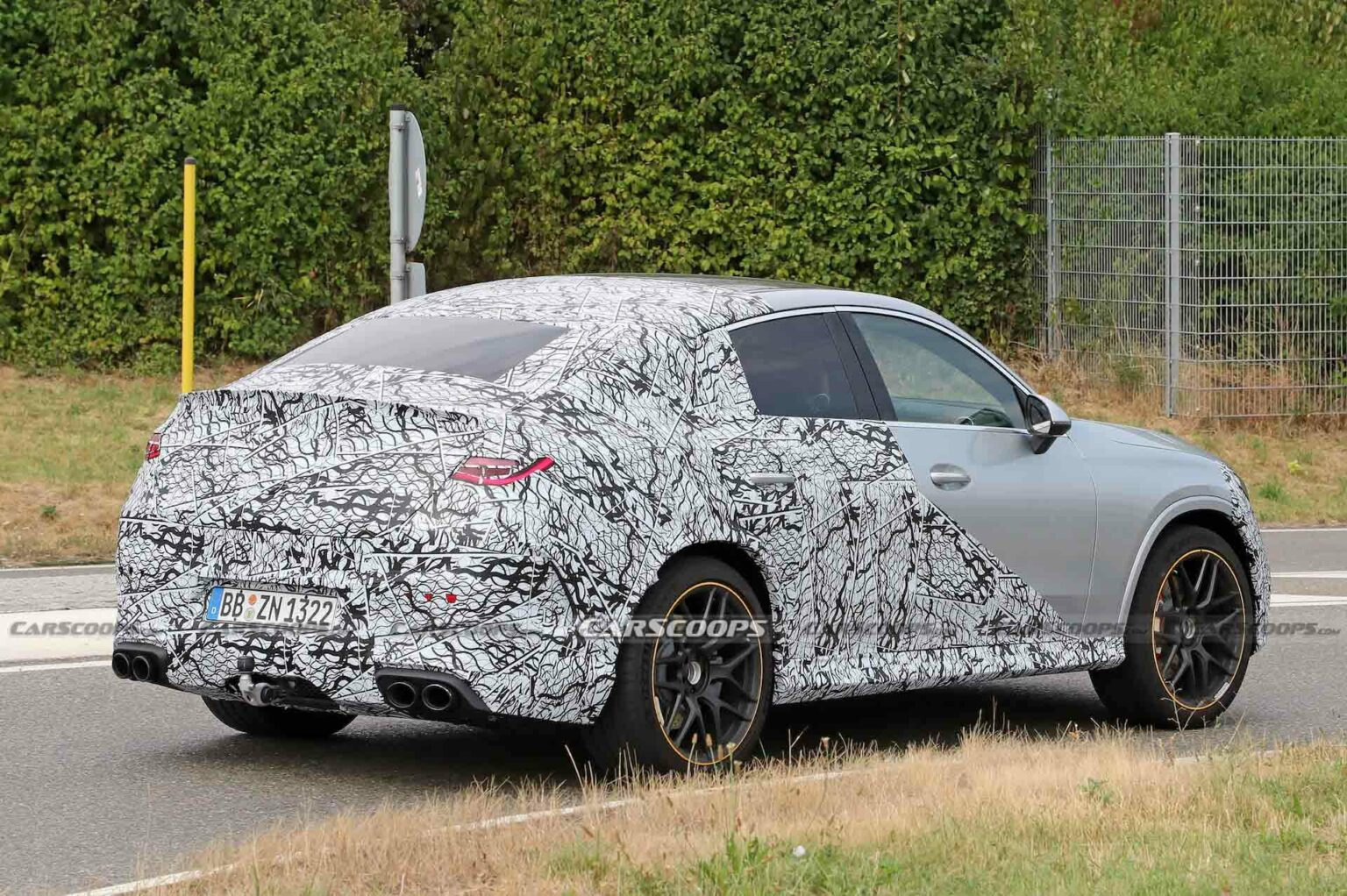 Mercedes-AMG GLC43 Coupe Spotted With 402-HP Mild-Hybrid Inline Four ...