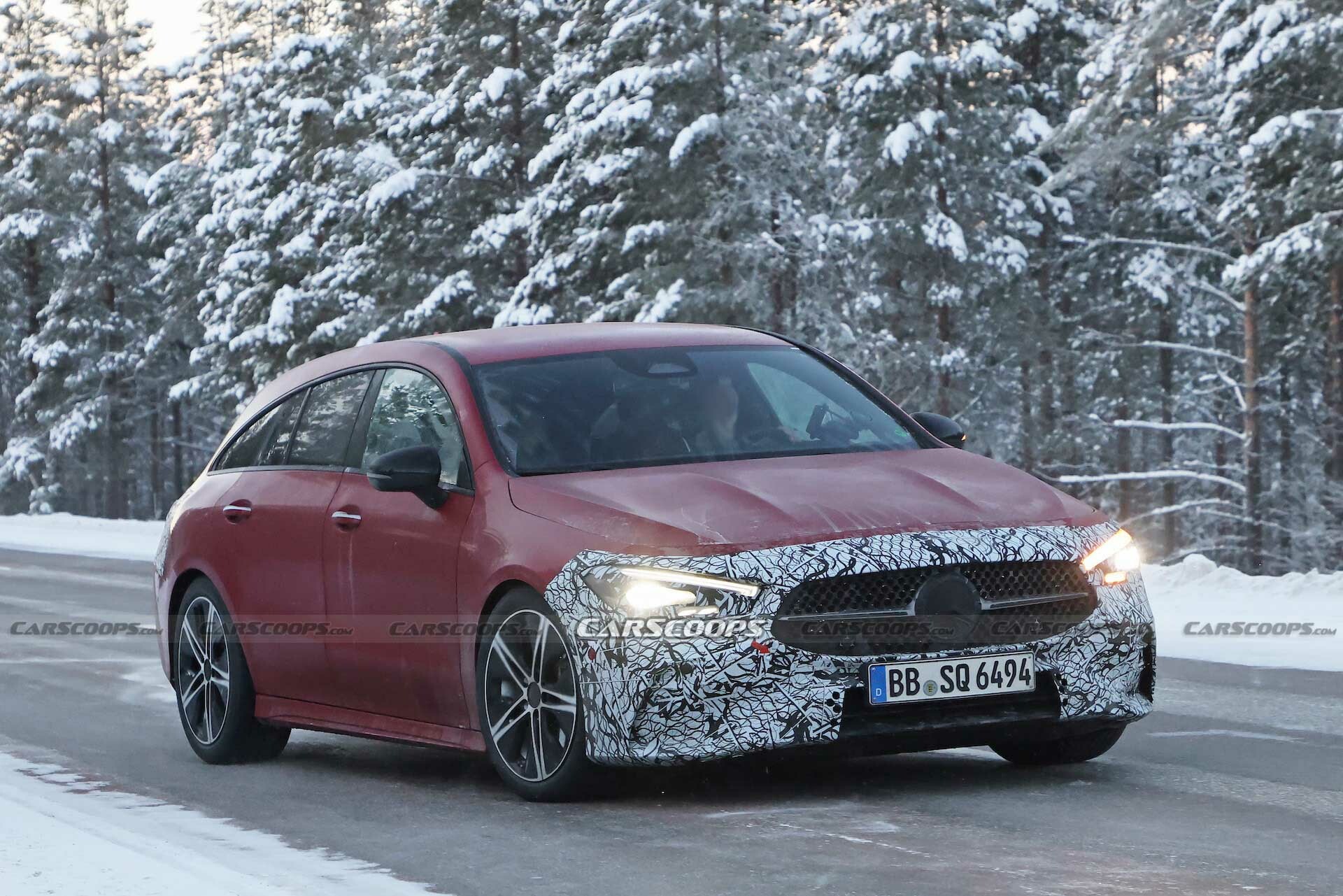 Facelifted Mercedes CLA Sedan And Shooting Brake Spied With Minimal ...