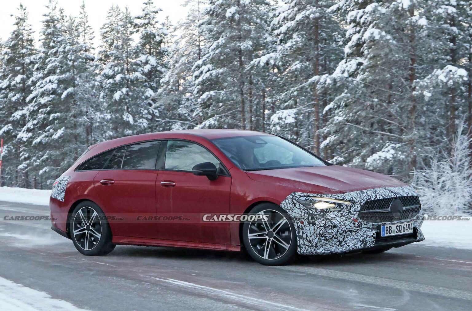 Facelifted Mercedes CLA Sedan And Shooting Brake Spied With Minimal ...