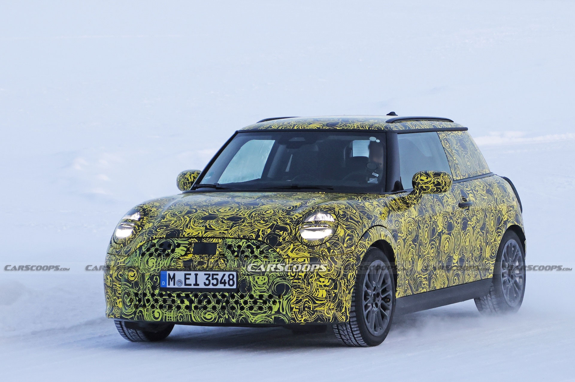 2024 Mini Hatch Will Share Leaked EV Version’s Weird Triangular Rear ...