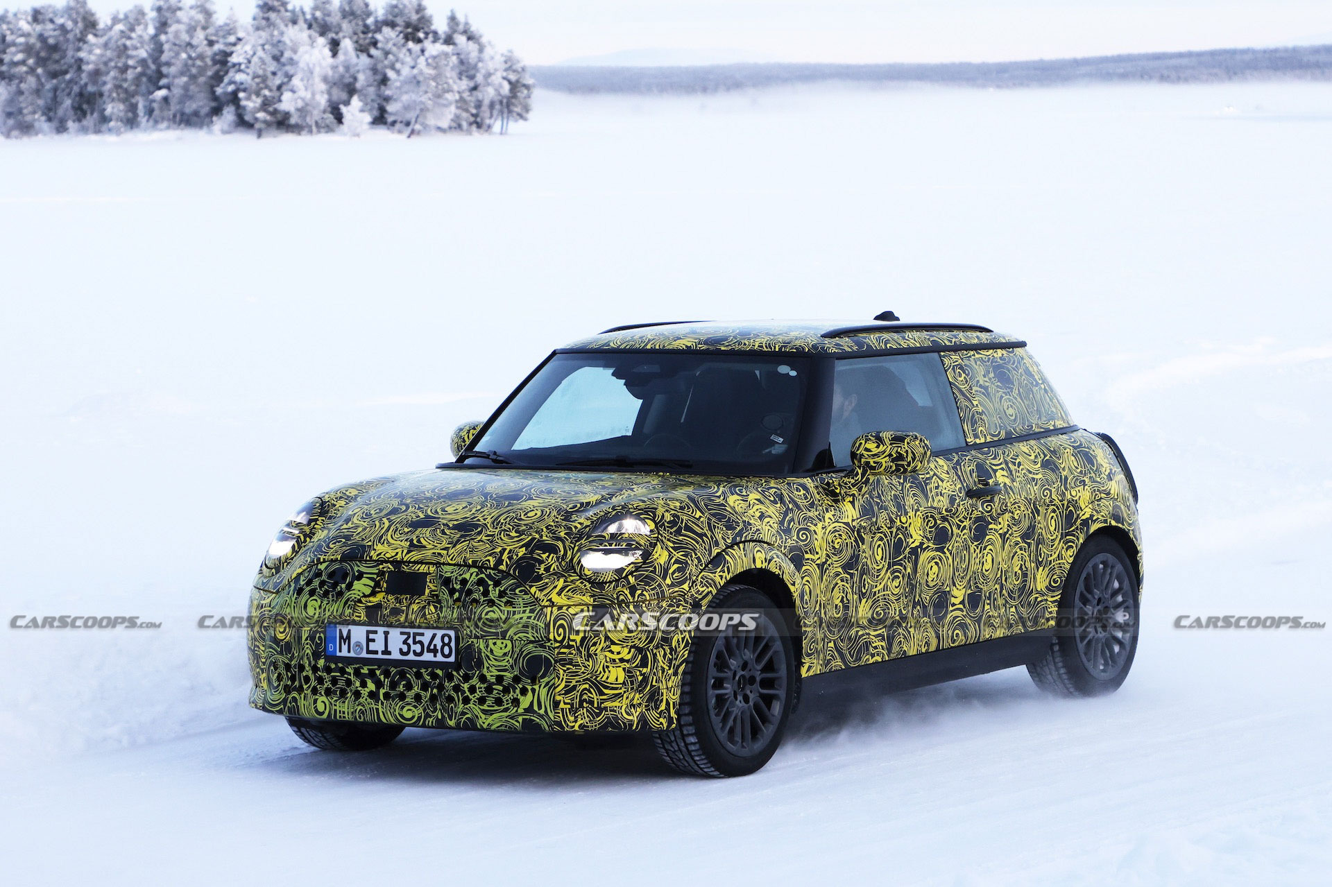 2024 Mini Hatch Will Share Leaked EV Version’s Weird Triangular Rear ...