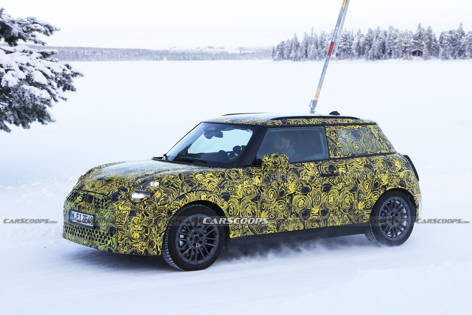 2024 Mini Hatch Will Share Leaked EV Version’s Weird Triangular Rear ...