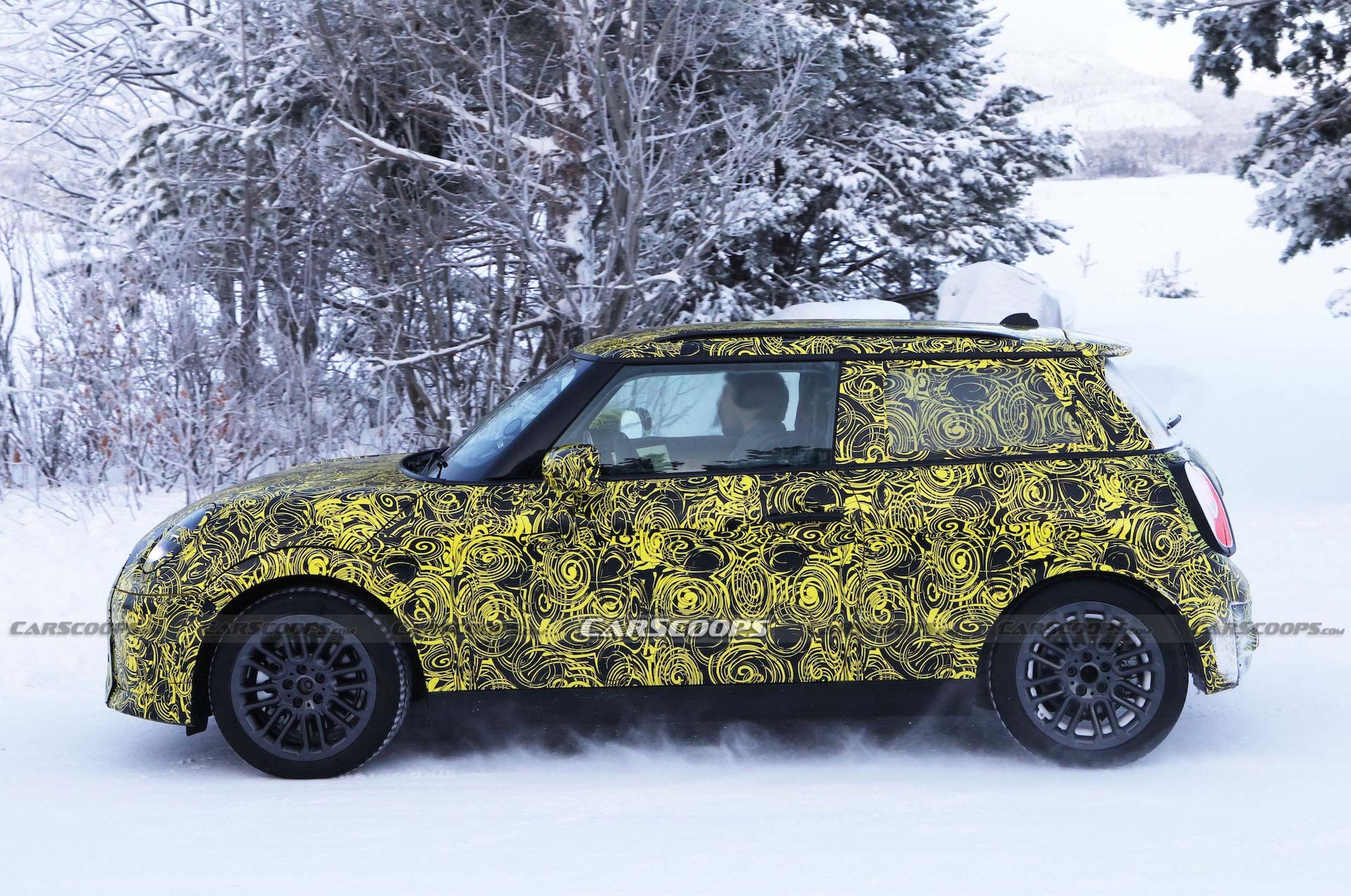 2024 Mini Hatch Will Share Leaked EV Version’s Weird Triangular Rear ...