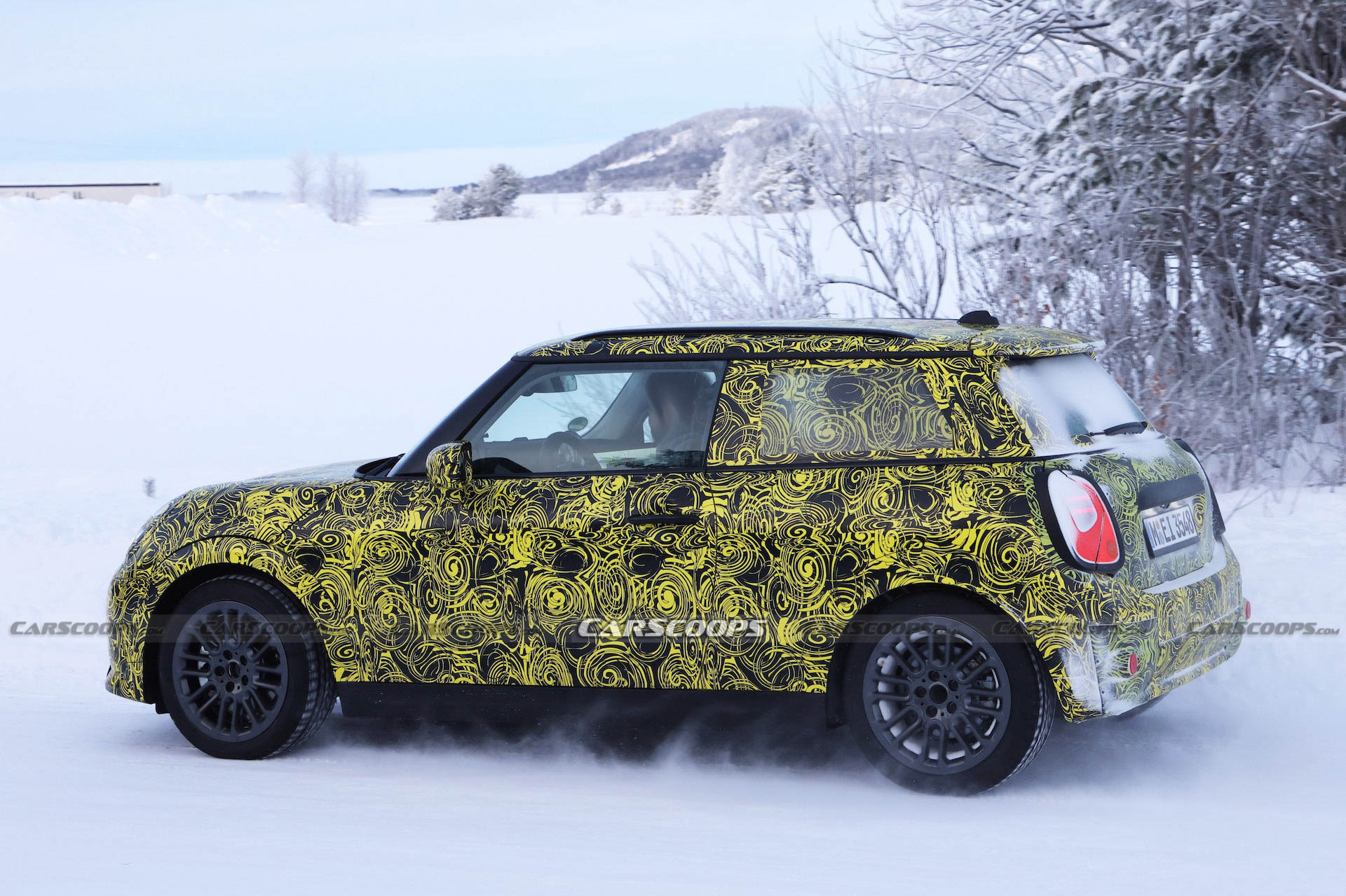 2024 Mini Hatch Will Share Leaked EV Version’s Weird Triangular Rear ...