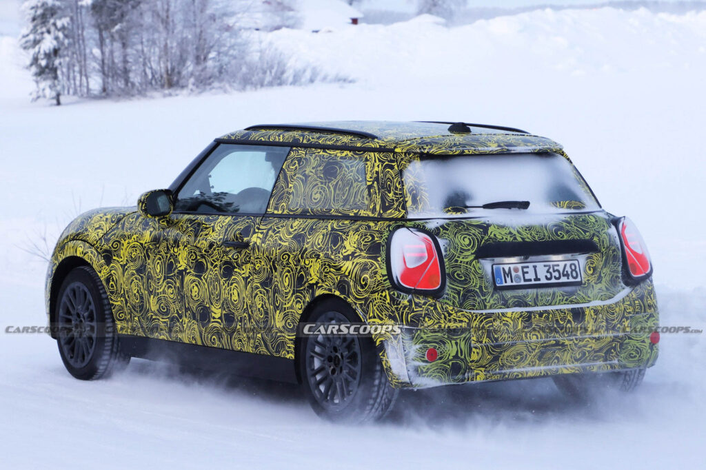 2024 Mini Hatch Will Share Leaked EV Version’s Weird Triangular Rear ...