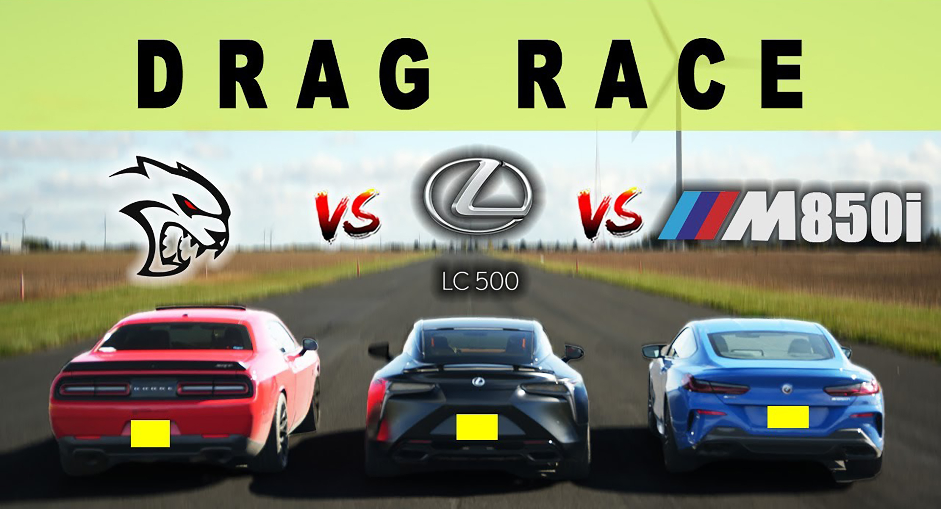 BMW M850i vs Lexus LC500 vs Dodge Challenger Hellcat Is A Fight Of The ...