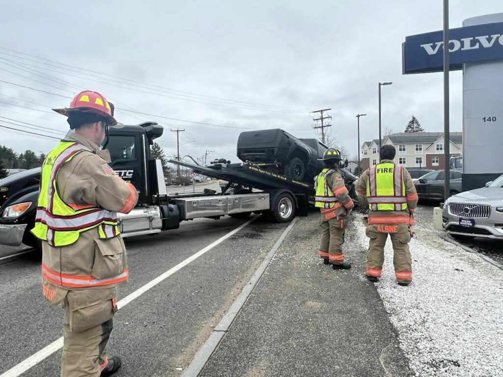 Pickup Driver Crashes Into Volvo Dealership Destroying Five Cars ...